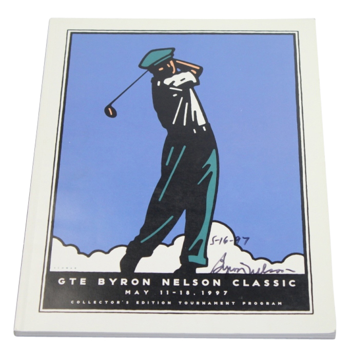 Lot Detail - Byron Nelson Signed 1997 GTE Byron Nelson Classic Program ... Lot Detail - Byron Nelson Signed 1997 GTE Byron Nelson Classic Program ...